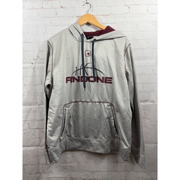 And1 | Shirts | And Hoodie Mens Size Medium Basketball Graymaroon ...
